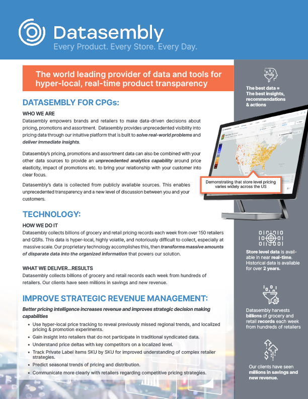 Overviews and Infographics | Datasembly